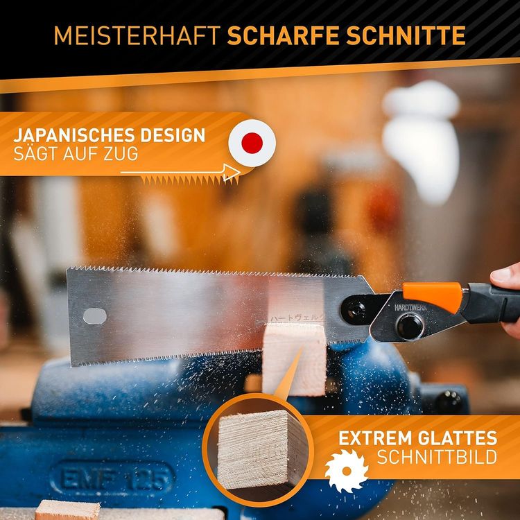 Säge Klappbare Japansäge Ryoba 240mm Super Grip Griff (Neu und ...