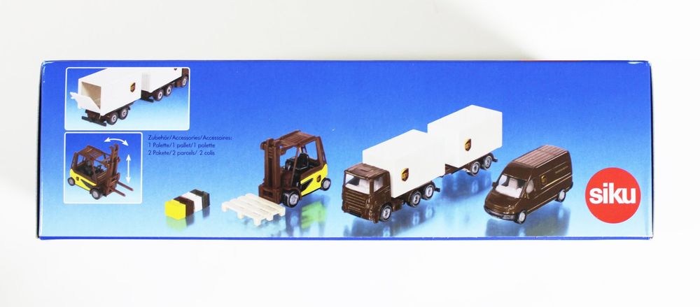 SIKU 6324 UPS Logistik 4er Set Truck mit Anhänger... NEU&OVP (Neu und originalverpackt) in ...