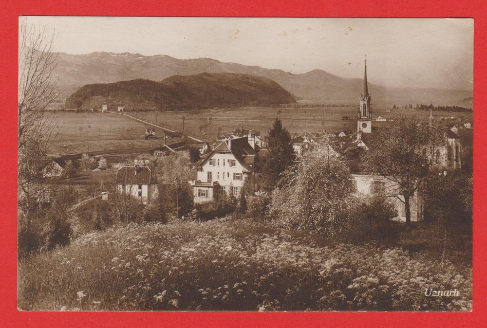 Uznach - alte Ansichtkarte um 1925 mit Militär-Stempel | Kaufen auf Ricardo