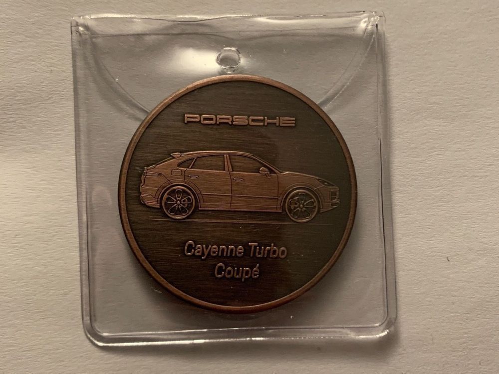 Porsche Cayenne Turbo Münze / Medaille / Coin 2020 (Neu und ...