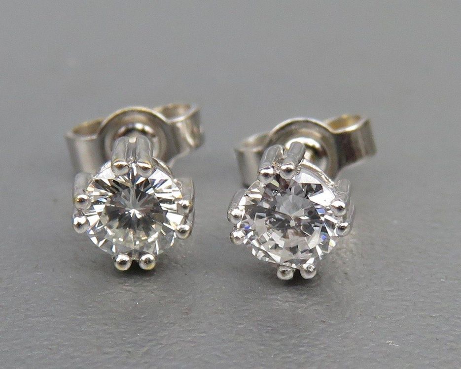 OHRSTECKER 750 GOLD MIT BRILLANTEN | Kaufen auf Ricardo