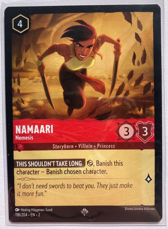 Lorcana NAMAARI 118/204 EN-2 SUPER RARE (Gebraucht) in Lugano für CHF 5 – mit Lieferung auf ...