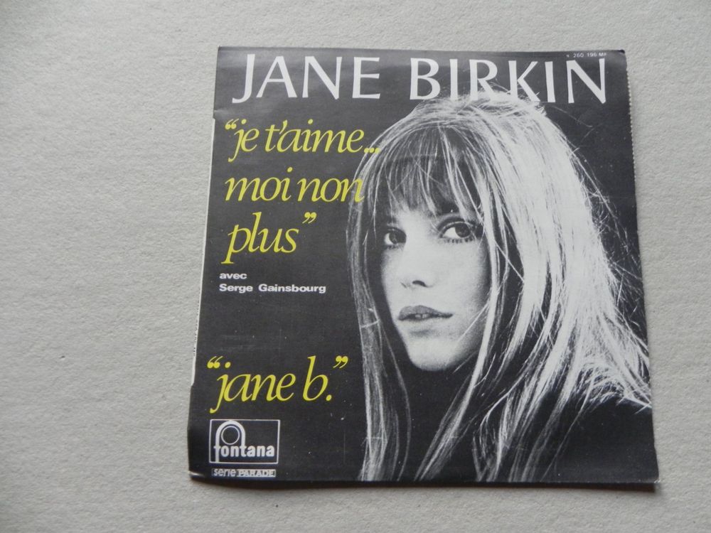 Single Frankreich Welthit Je t`aime... Jane Birkin ca. 1975 (Gebraucht ...