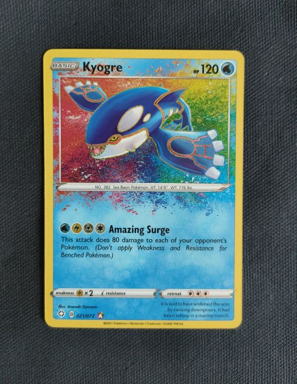 Pokemon card Kyogre Shining Fates Amazing Rare English EN | Kaufen auf ...