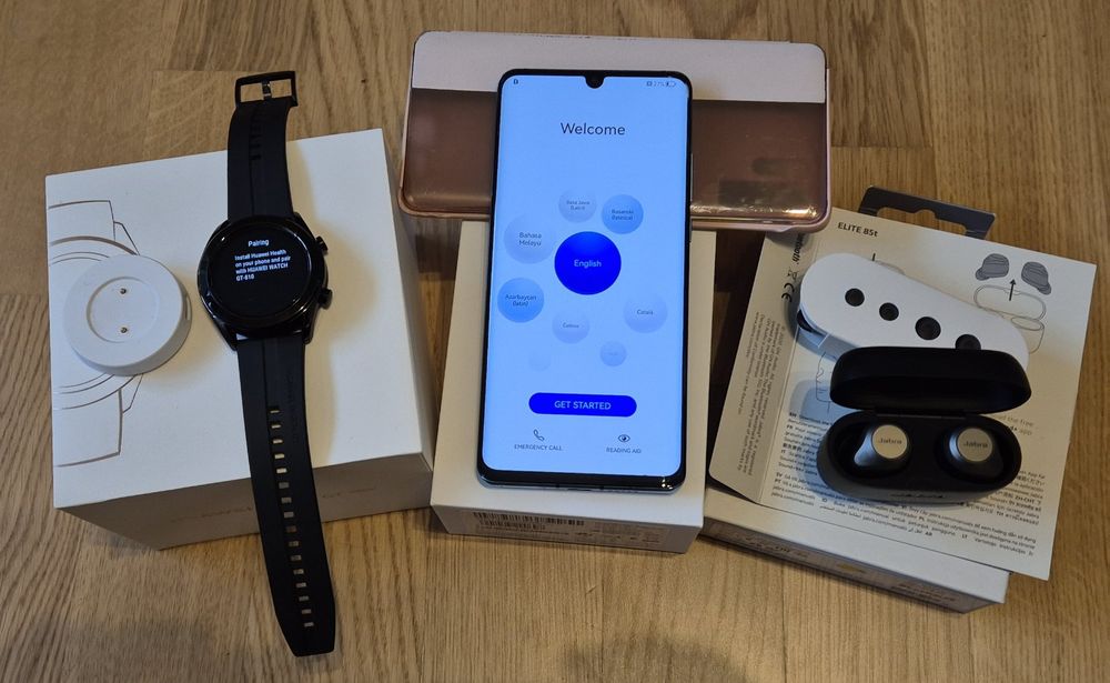 Huawei P30 Pro, Watch GT (Elegant), Jabra Elite 85T (Gebraucht) in ...