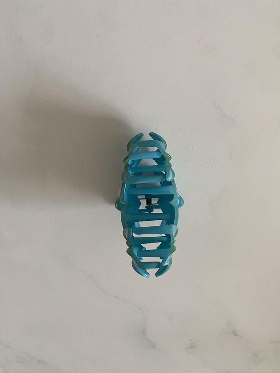 Wunderschöne blaue Blumenhaarklammer, Haarklammer (Neu (gemäss ...