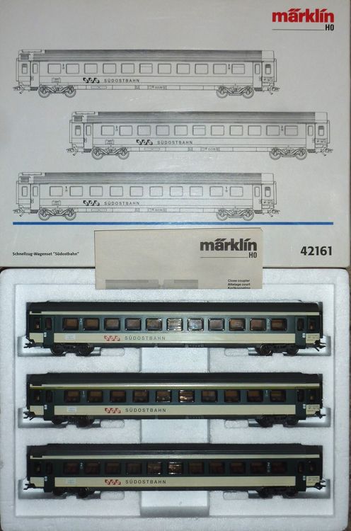 Märklin 42161 - Wagen Set "Südostbahn" SOB - neuw. (Neu (gemäss Beschreibung)) in Arisdorf für ...