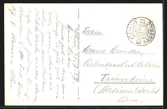 AK Chur, Kaserne, 1937 (Gebraucht) in Berlin für CHF 10 – mit Lieferung ...