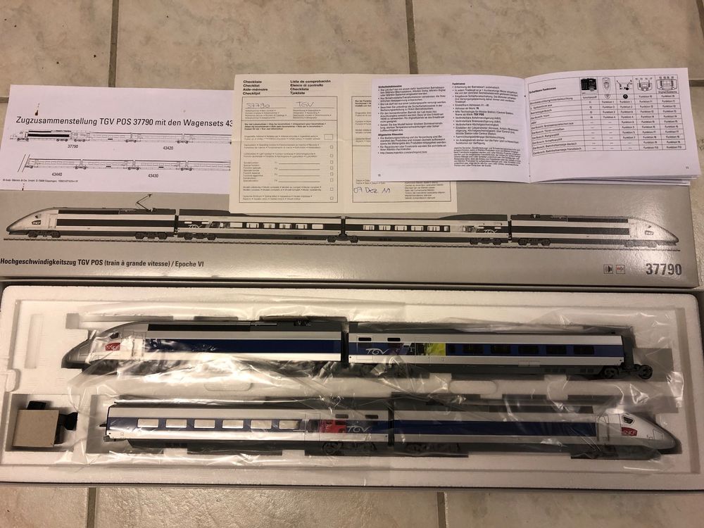 Märklin H0 WS TGV Zug/MFX+Sound 37790 (Neu (gemäss Beschreibung)) in ...