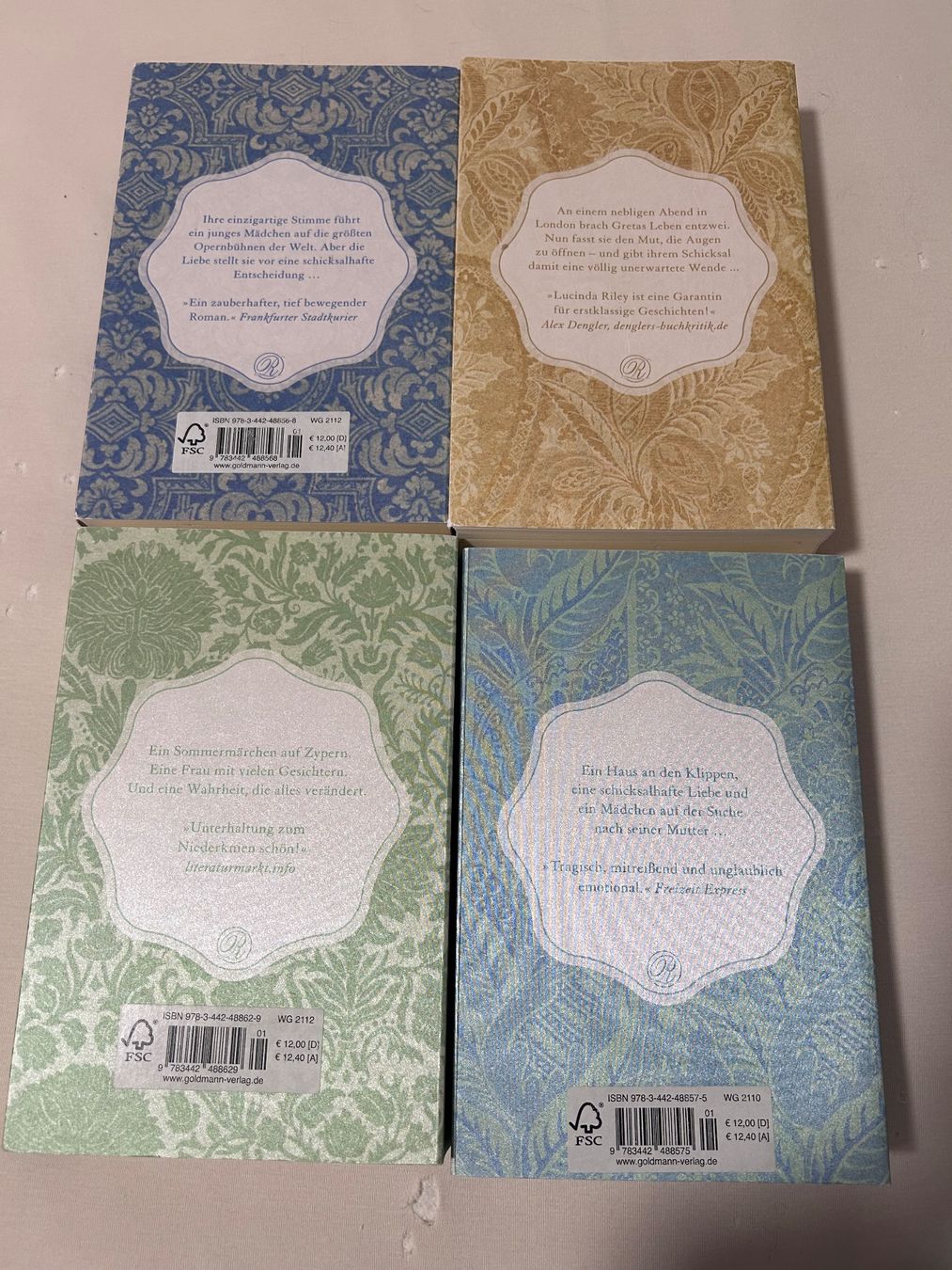 Lucinda Riley, Romane, 4 Stück (Gebraucht) in Zizers für CHF 15 – mit ...