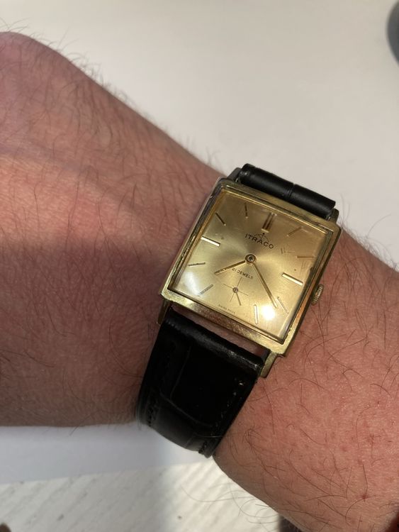 Itraco vintage uhr der 70 er, Handaufzug 27x37 mm | Kaufen auf Ricardo