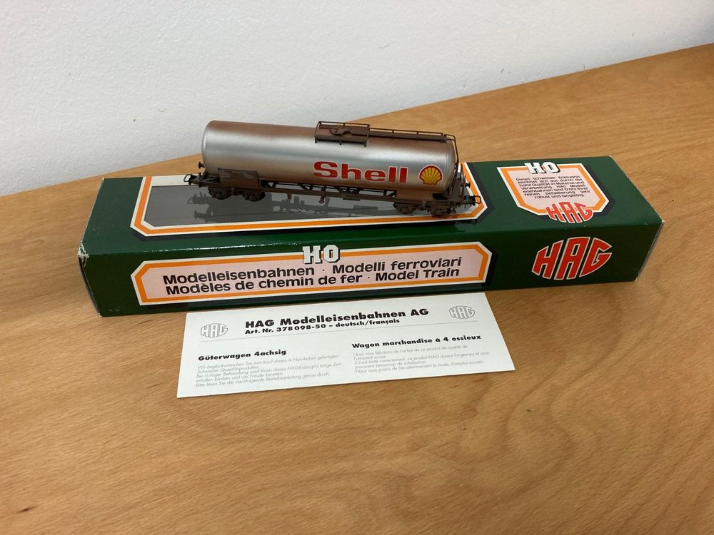 HAG H0 76 005, SBB CFF FFS wagon citerne Uahs "Shell", DC | Kaufen auf ...