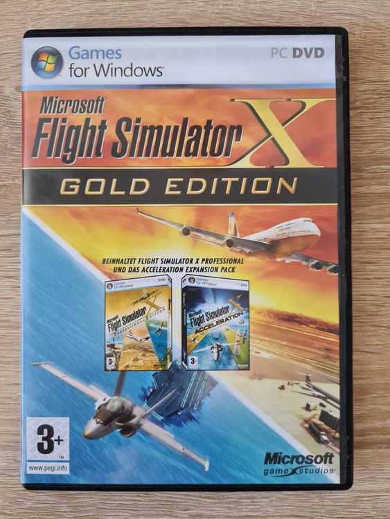 FSX Flight Simulator X - Gold Edition (3 DVD) (German) - PC (Gebraucht ...