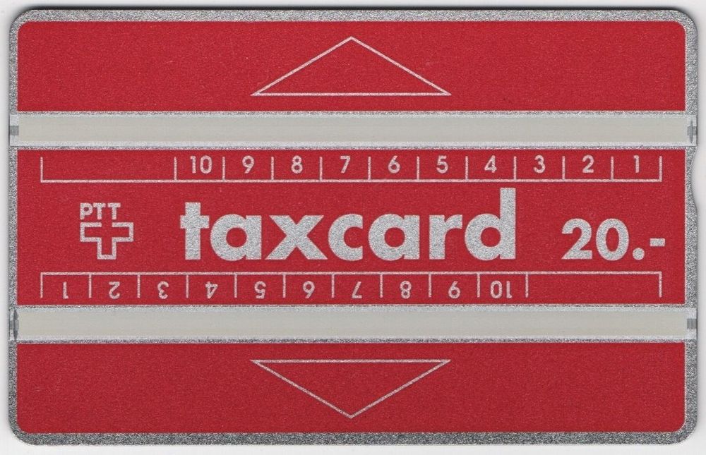 20.- Taxcard - ungebrauchte Schweizer Schalter Taxcard (Neu (gemäss ...