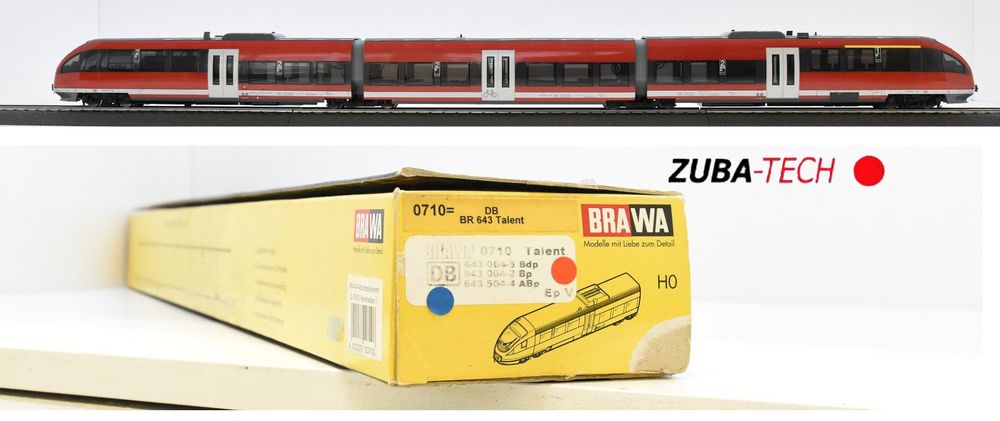 Brawa 0710 Triebwagen Talent BR 643 DB H0 GS Analog mit OVP (Neu ...