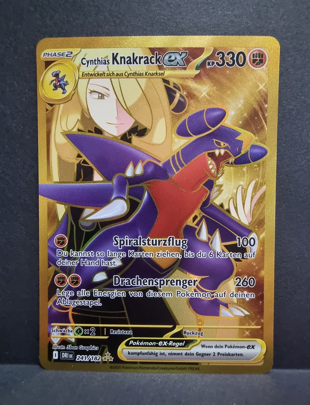 Pokémon Knakrack ex gold 241/182 Destined Rivals 🇩🇪 (Neu (gemäss ...