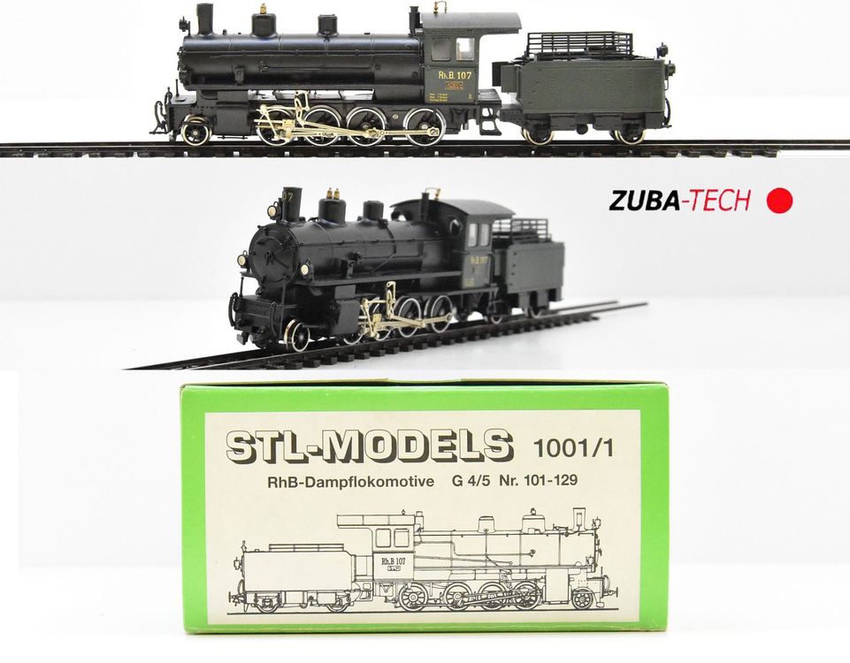 STL-Models 1001/1 Dampflok G 4/5 Albula RhB H0m GS OVP | Kaufen auf Ricardo