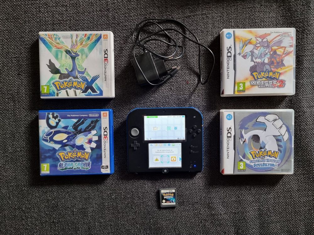 Nintendo 2ds Pokemon Set (SoulSilver, Diamant etc.) (Gebraucht) in ...