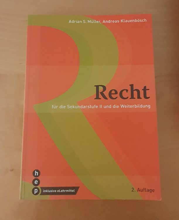 Recht für die Sekundarstufe II und die Weiterbildung (Neu (gemäss Beschreibung)) in Volketswil ...