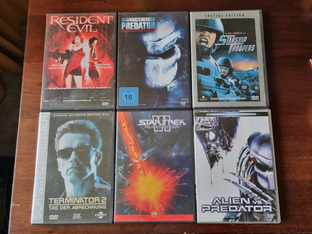 DVD Sammlung: Sci-Fi Klassiker, 6 Filme, Top Zustand! (Gebraucht) in Wattwil für CHF 15 – mit ...