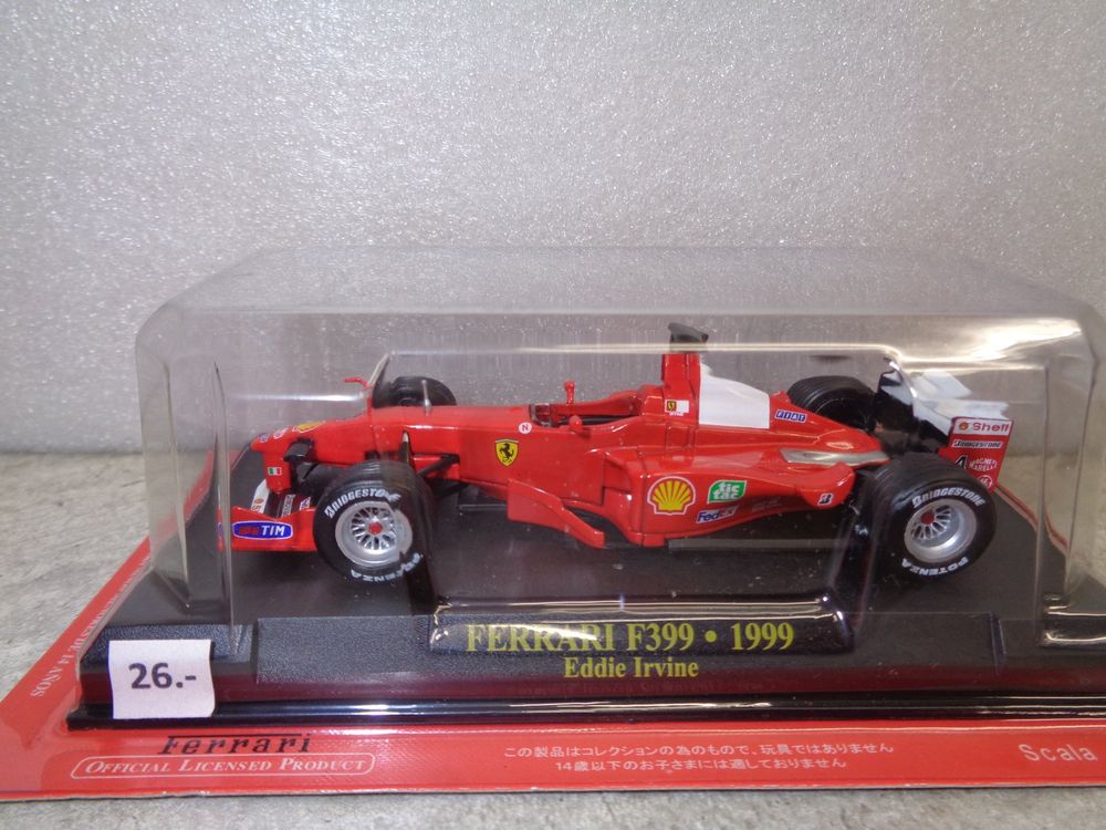 Altaya 1:43 F1 Formel 1 Ferrari F399 Eddie Irvine 1999 | Kaufen auf Ricardo