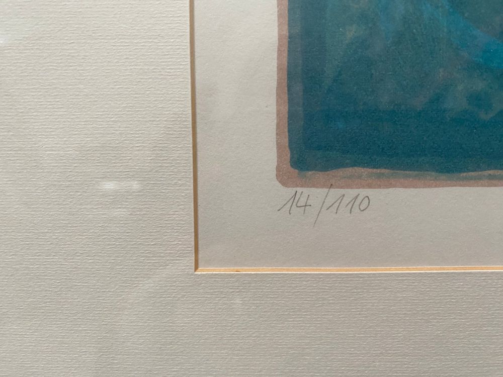 Lithographie Abstrakt von Künstler signiert, Wechselrahmen | Acheter sur Ricardo