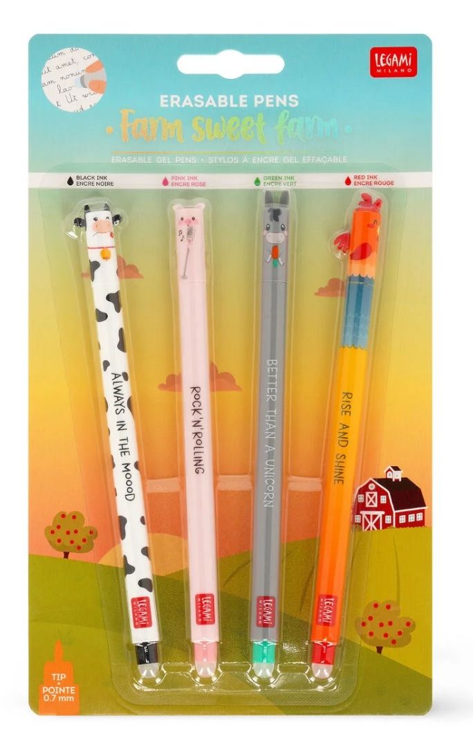 Lot de 4 stylos effaçables Legami (Neuf avec emballage d'origine) à ...