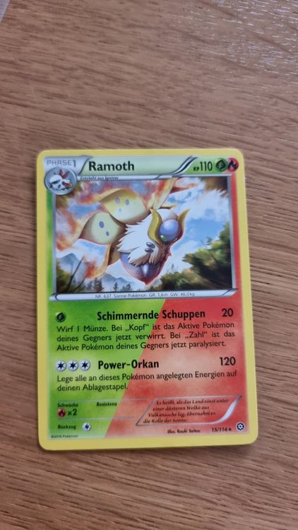 Pokémon Ramoth 15/114 DE, - EX (Gebraucht) in Roggwil BE für CHF 2 ...