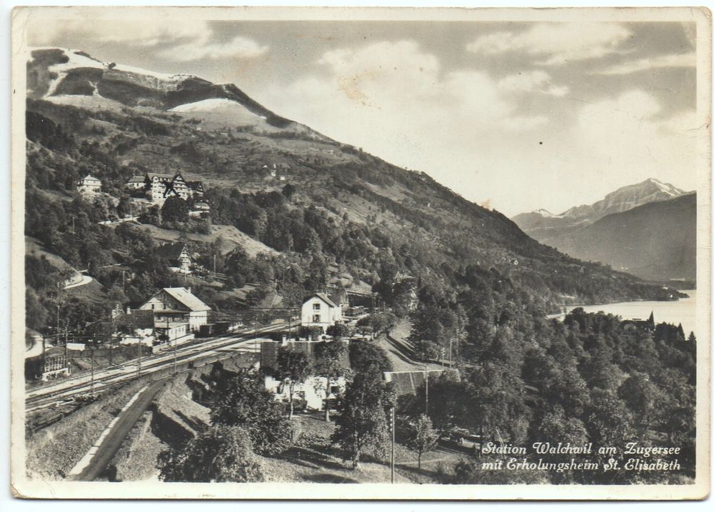 WALCHWIL Station Bahnhof, Photo E. Grau Zug (Gebraucht) in Jona für CHF 14.9 – mit Lieferung auf ...