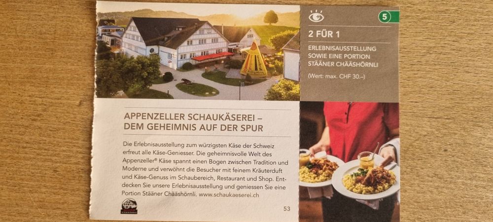Appenzeller Schaukäserei 2für1 Wert 30.- (Neu und originalverpackt) in Oberlunkhofen für CHF 5 ...