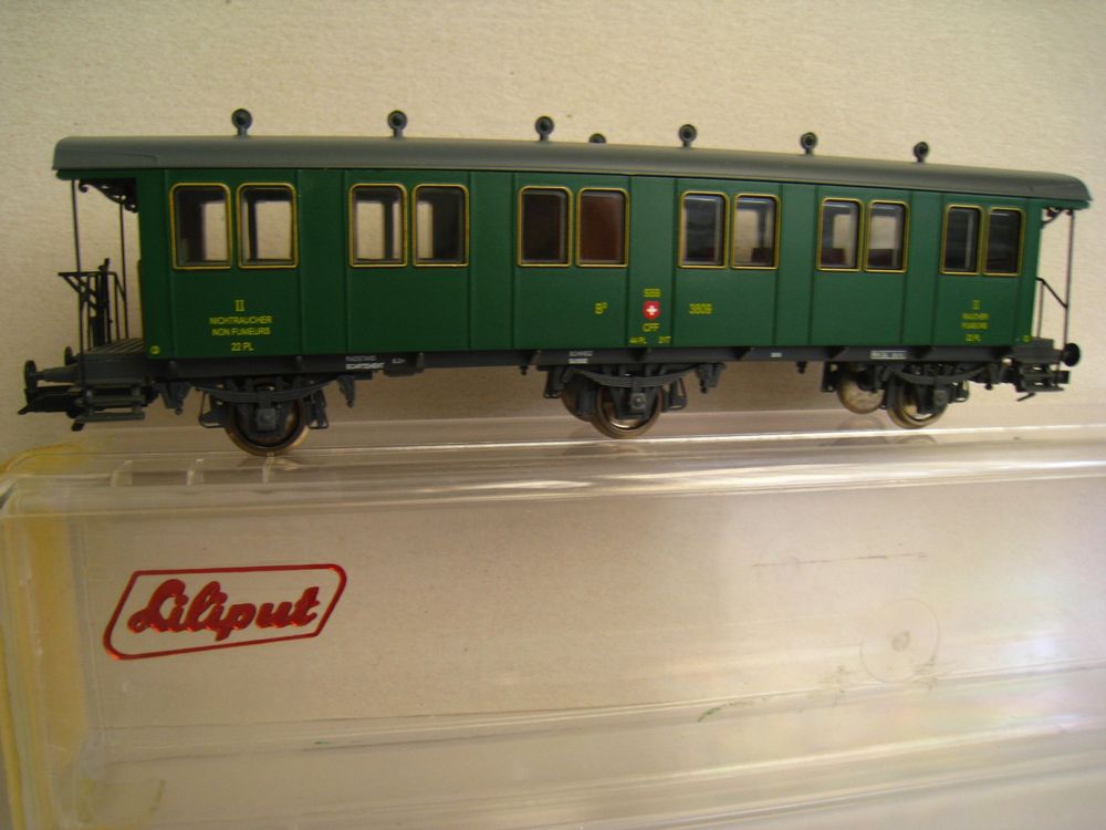 Liliput B3 3809 SBB-Personenwagen 2.Klasse, offene Plattform (Gebraucht ...