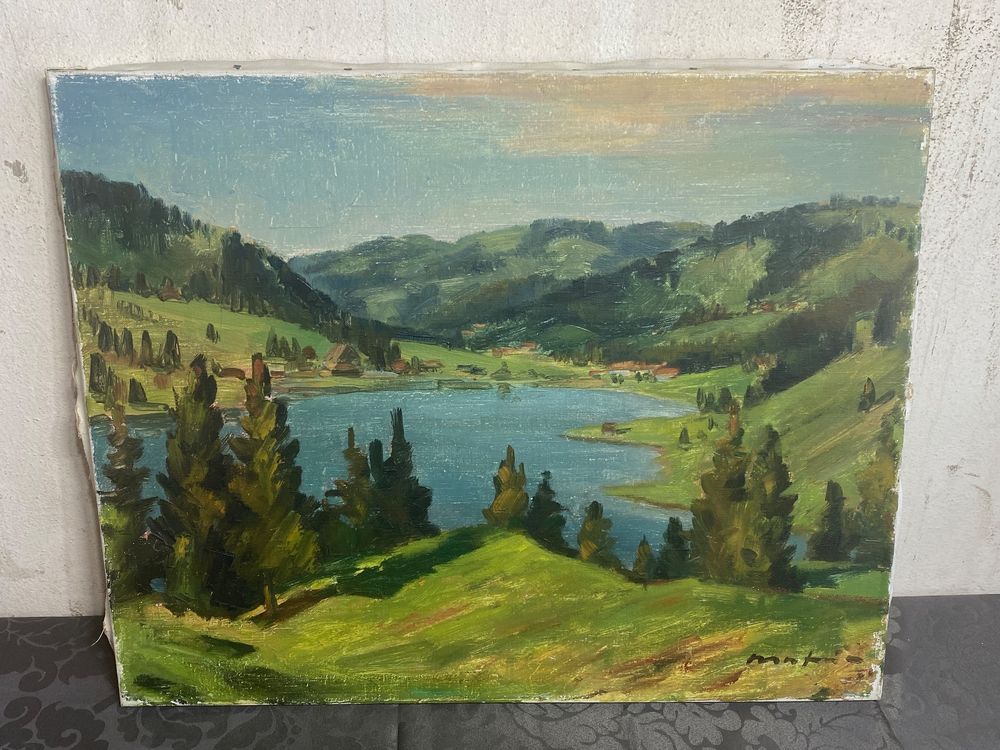 Walter MAFLI (1915-2017) Tableaux peinture sur toile signé | Kaufen auf Ricardo