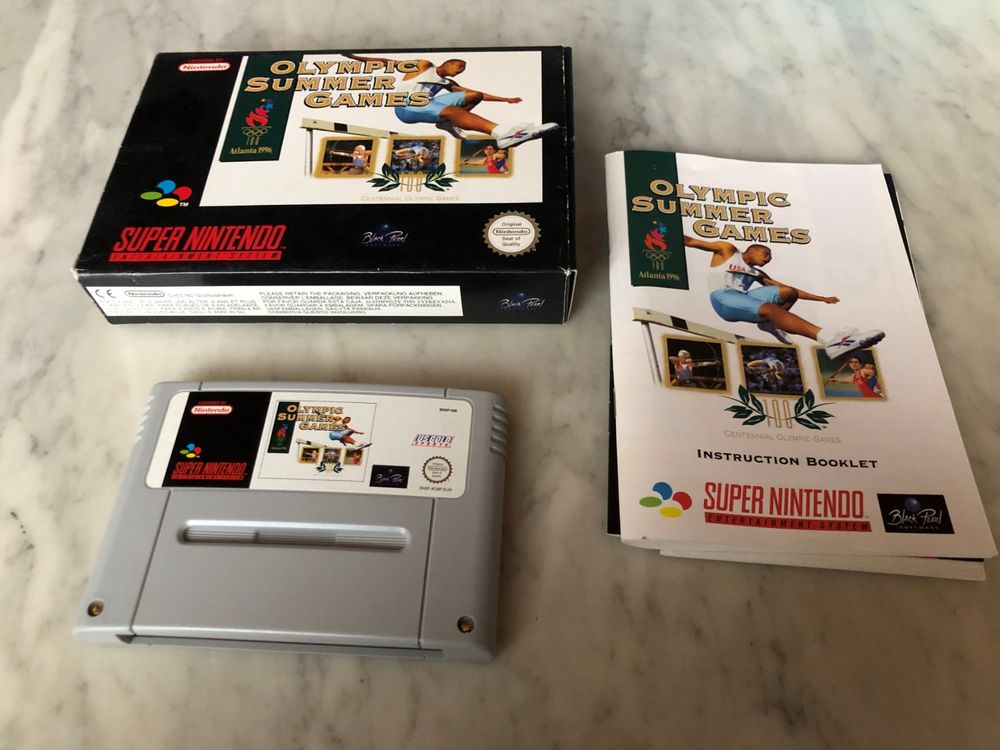 OLYMPIC SUMMER GAMES SPIEL FÜR SUPER NINTENDO IN ORIGNALSCHA (Gebraucht ...