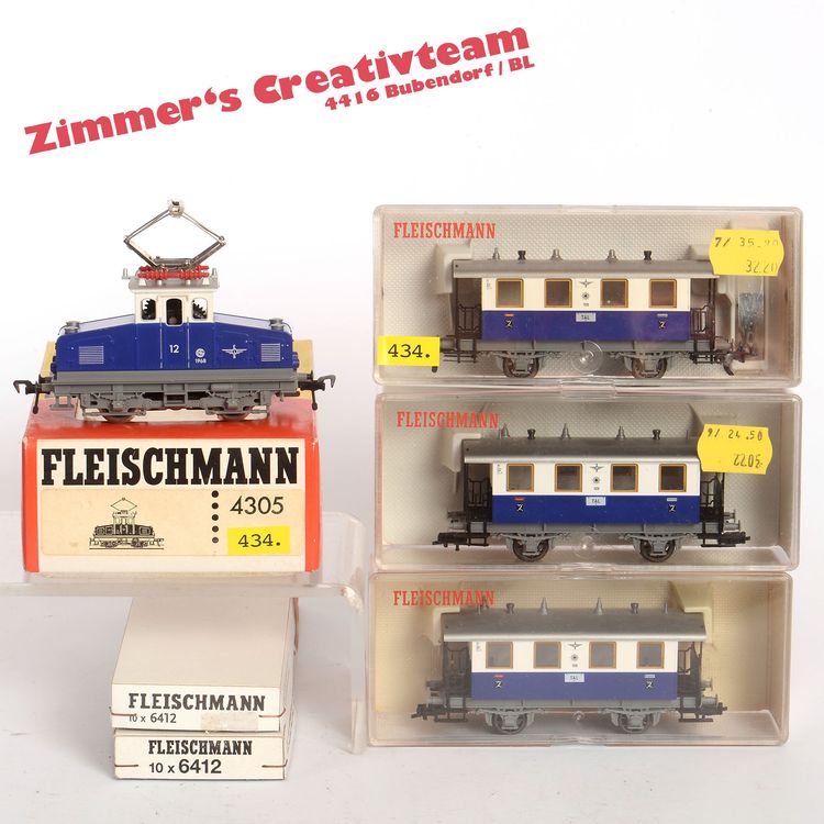 Fleischmann E-Zahnradlok «Edelweiss» + 3 Wagen, OVP, GS (Gebraucht) in ...