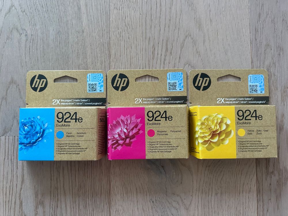 HP Original 3 Patronen 924e Cyan, Magenta, Gelb (Neu und ...