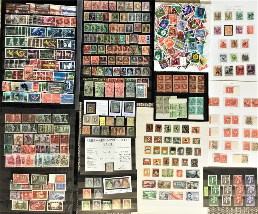 Schweiz-Sammlung ab Strubel, Rayon (vollrandig, Foto-Befund) | Kaufen auf Ricardo