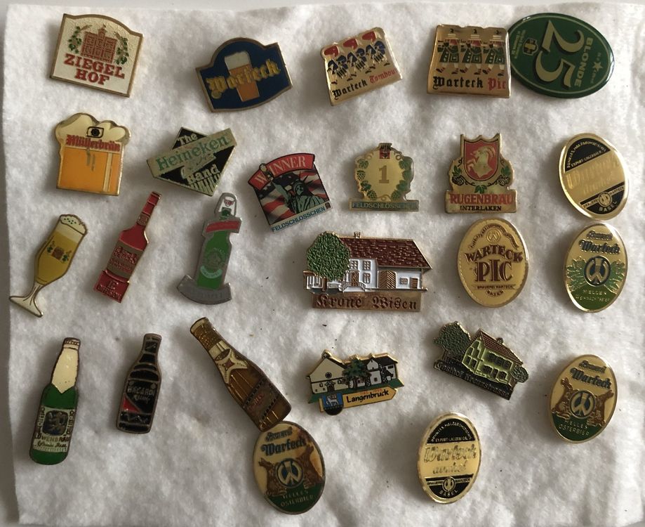 Alte Bier-/Restaurant-Pins 25 Stück (Gebraucht) in Binningen für CHF 5 ...