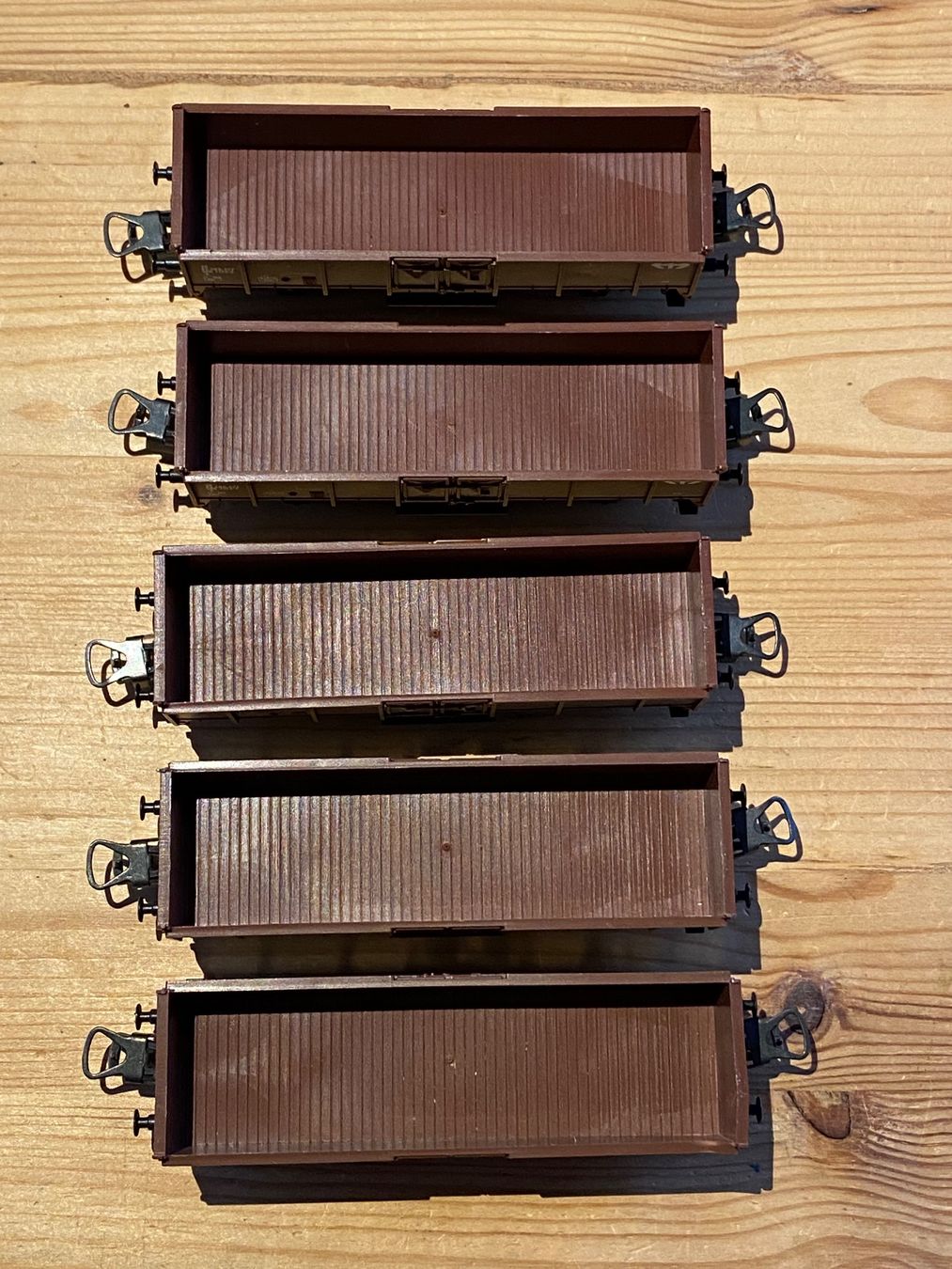 5 x Lima SBB Güterwagen offen, 2-achsig, DC/Gleichstrom (Gebraucht) in ...