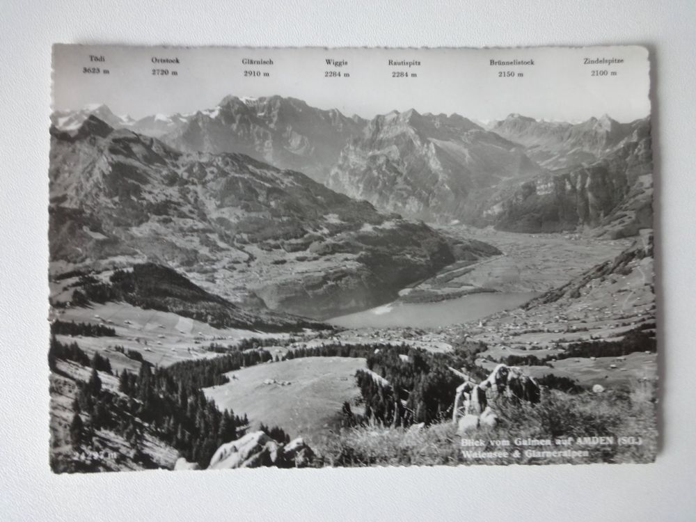 59.) Blick vom Gulmen auf Amden, Walensee & Glarneralpen | Kaufen auf Ricardo