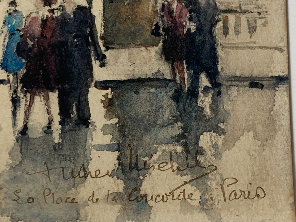 Strassenszene Paris Aquarell unleserlich signiert (Gebraucht) in Root für CHF 67 – mit Lieferung ...