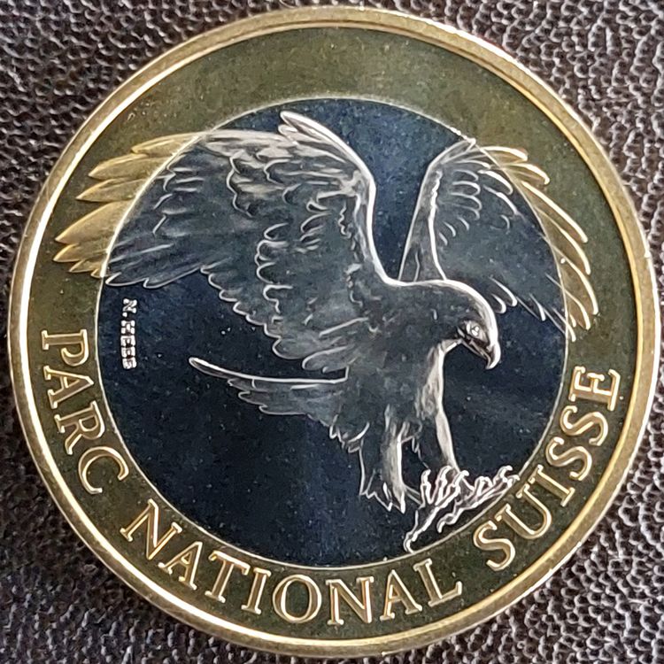 10 Fr. Gedenkmünze 2008 stgl " Steinadler" (Neu (gemäss Beschreibung)) in Arch für CHF 22 – mit ...