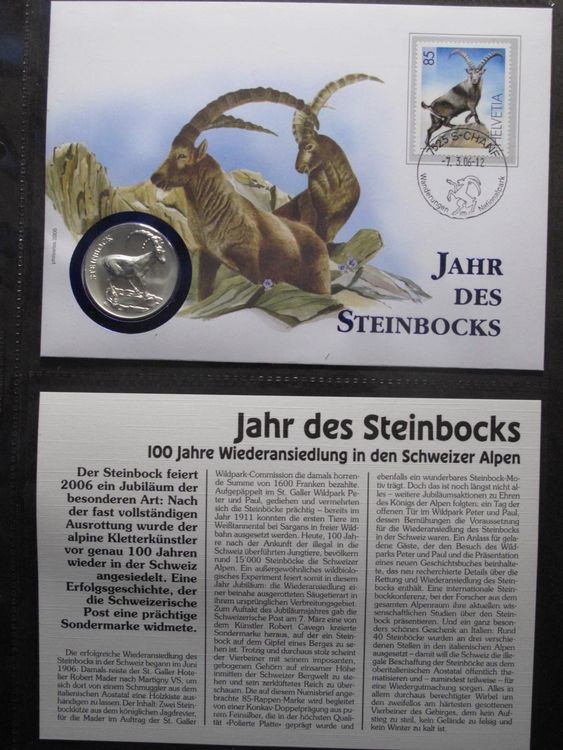 Numisbief Steinbock 2006 (Gebraucht) in Wil SG für CHF 31 – mit Lieferung auf Ricardo kaufen