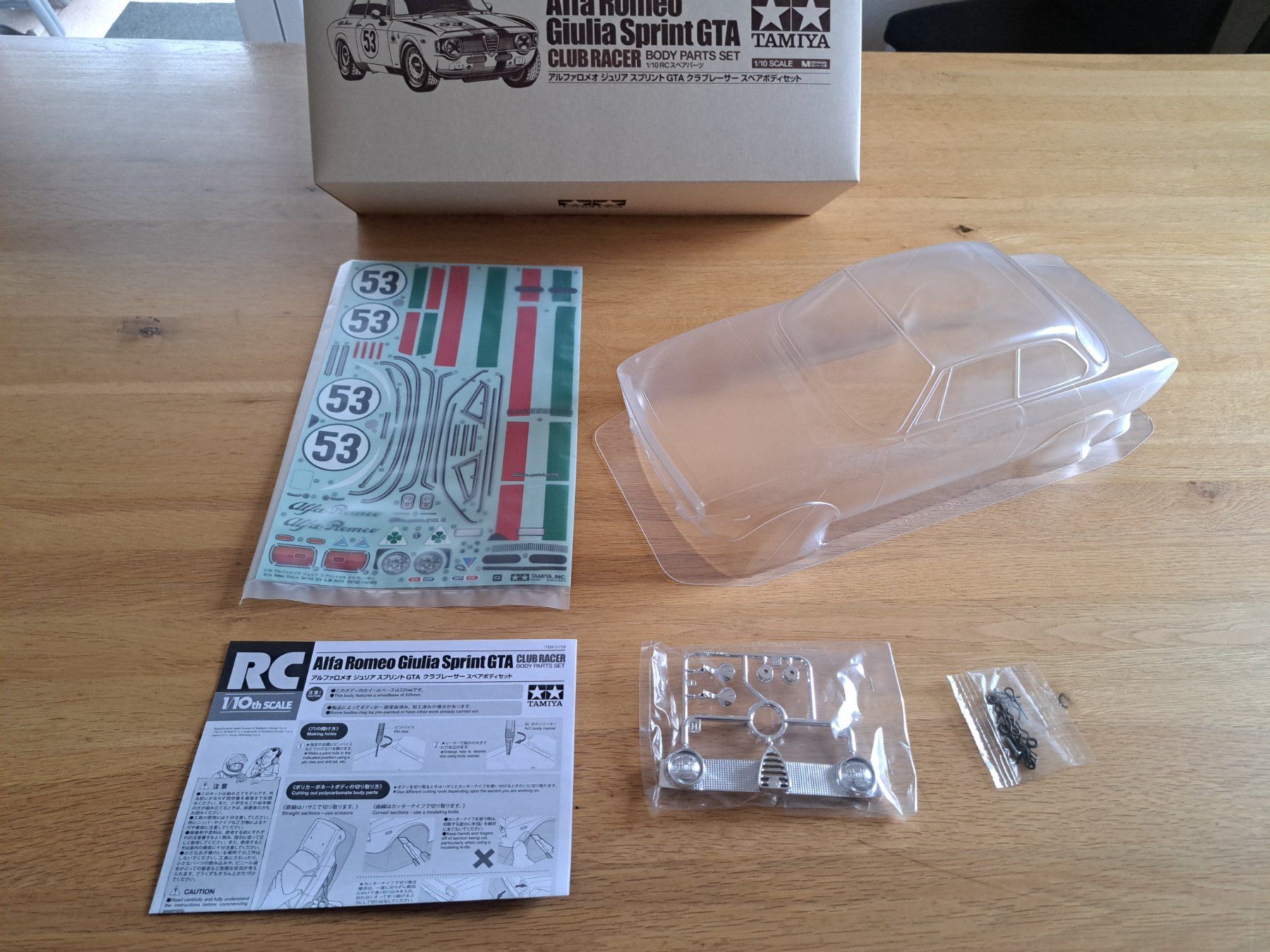 Tamiya 51729 Karosserie-Satz Alfa Romeo Giulia (M-Chassis) (Neu und ...