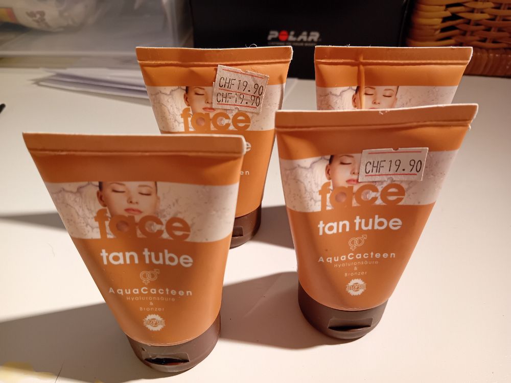Face Tan Tube Aquacacteen Solarium Creme BRONZER 50mg NEU (Neu und ...