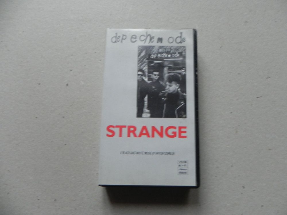 VHS Music Video Kassette Depeche Mode 1988 Strange sonst LP (Gebraucht ...