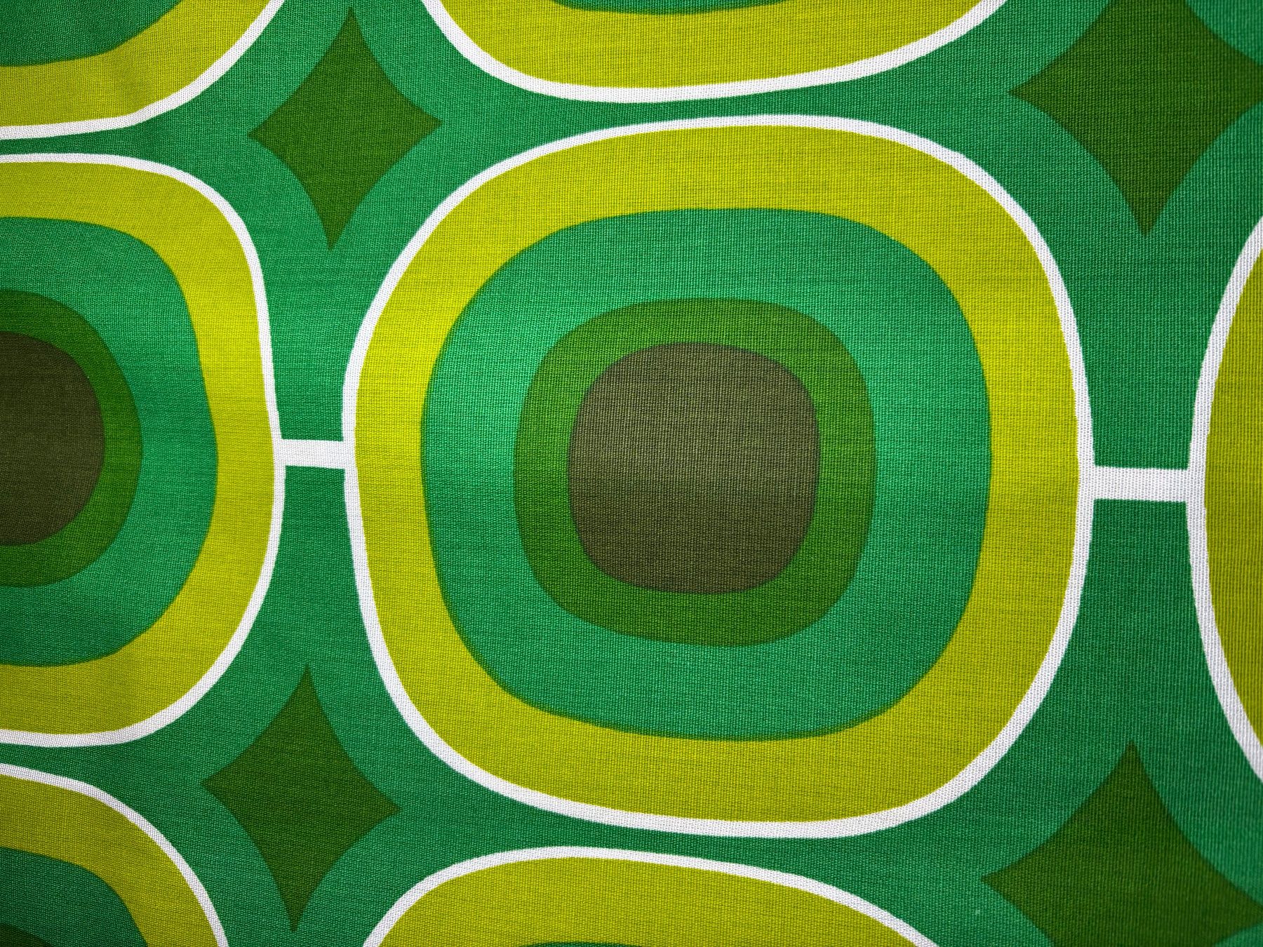 Stoff bedruckt Pop Art Space Age 20 Meter vintage Original (Gebraucht ...