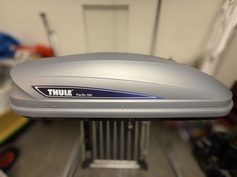 Thule Dachbox Pacific 200 silbergrau (Gebraucht) in Riehen für CHF 220 – nur Abholung auf ...