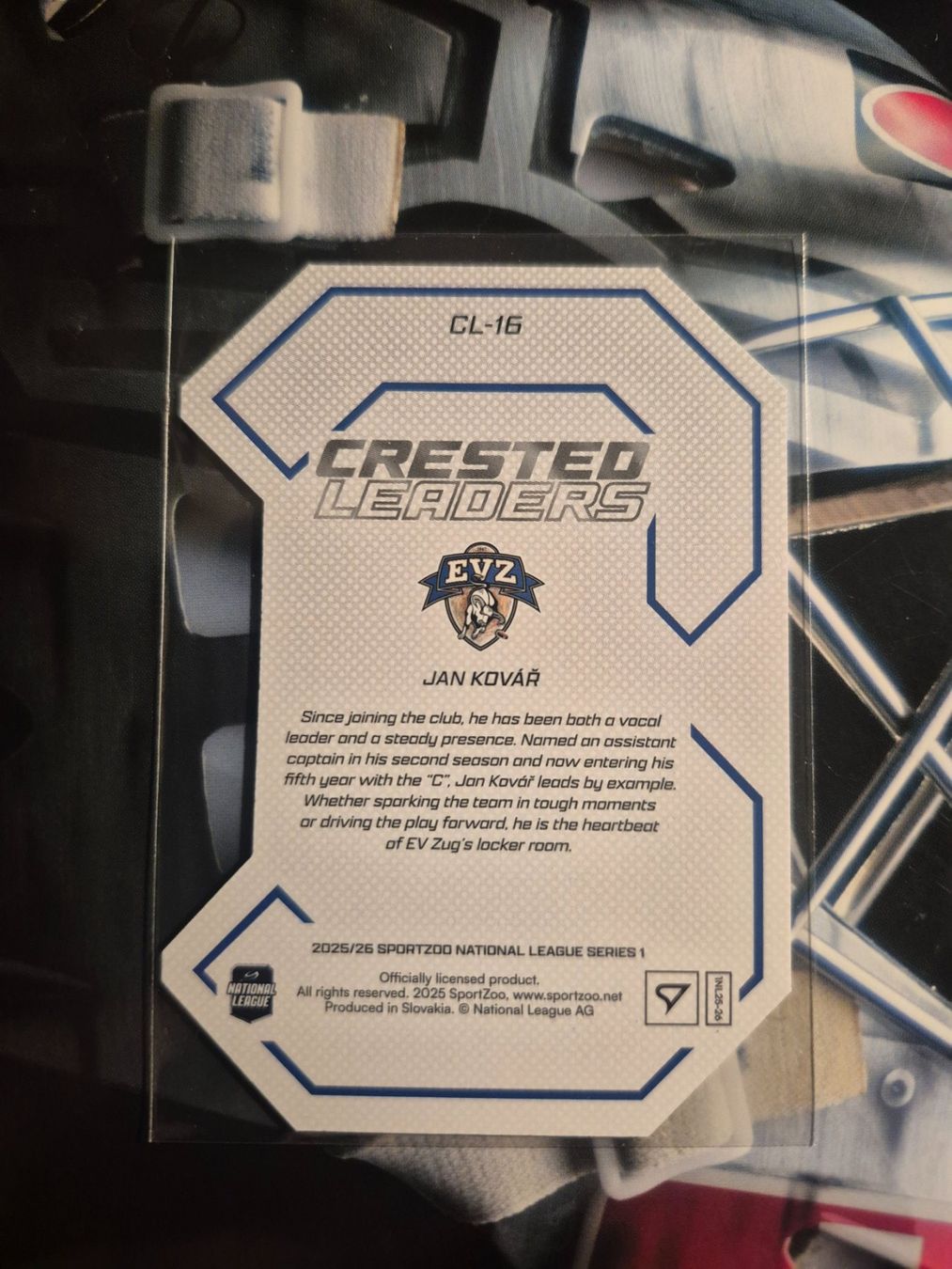Jan Kovar EV Zug 2025/26 Sportzoo Crested Leaders (Gebraucht) in ...