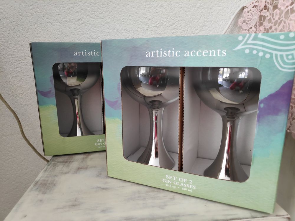 1x 4 Gin Glas artistic accents, 488ml | Acheter sur Ricardo