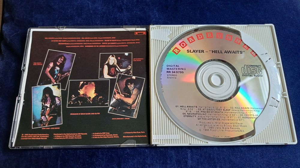 Mega Rarität: Slayer Hell Awaits, 85er original CD (Gebraucht) in ...
